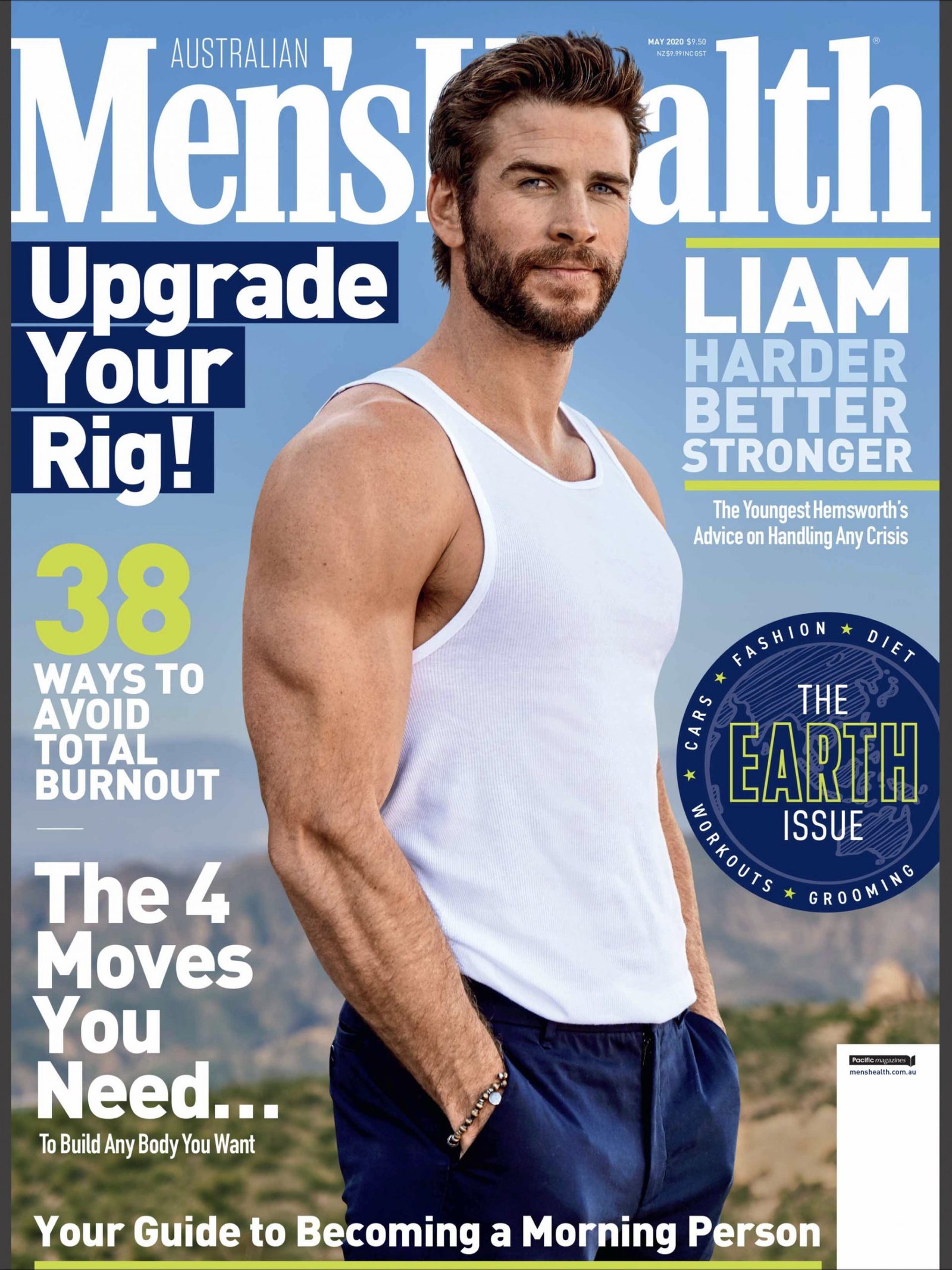 Liam Hemsworth en Men's Health - No Es País Para Cinéfilos