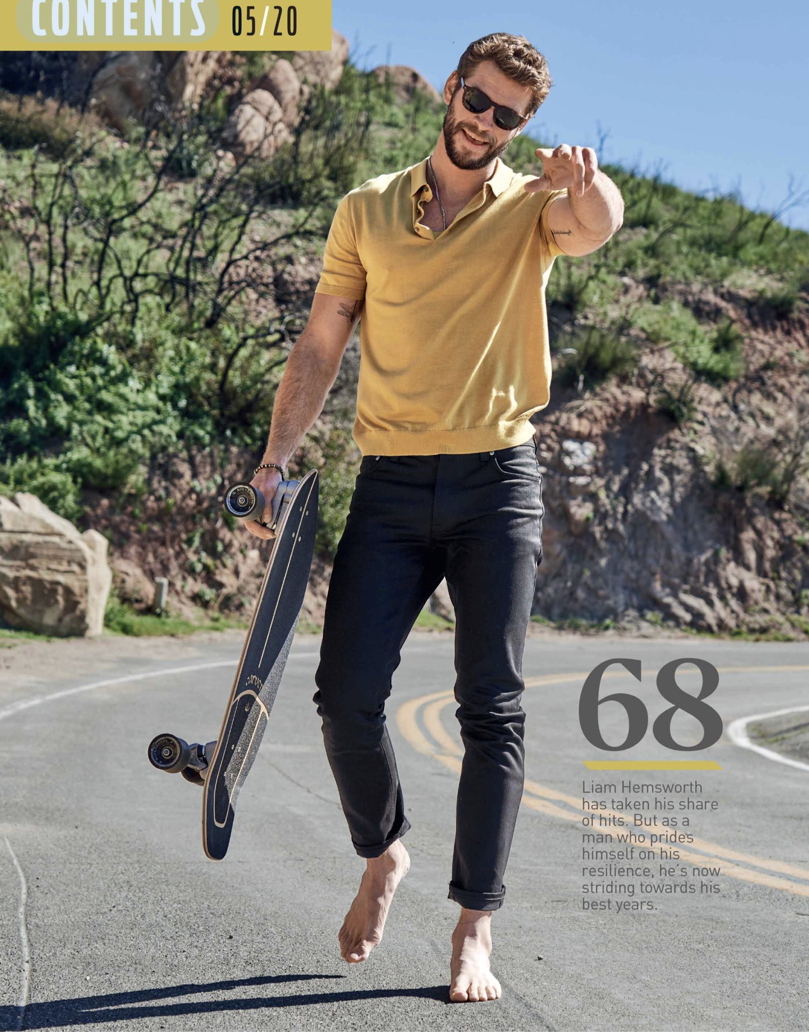 Liam Hemsworth en Men's Health - No Es País Para Cinéfilos