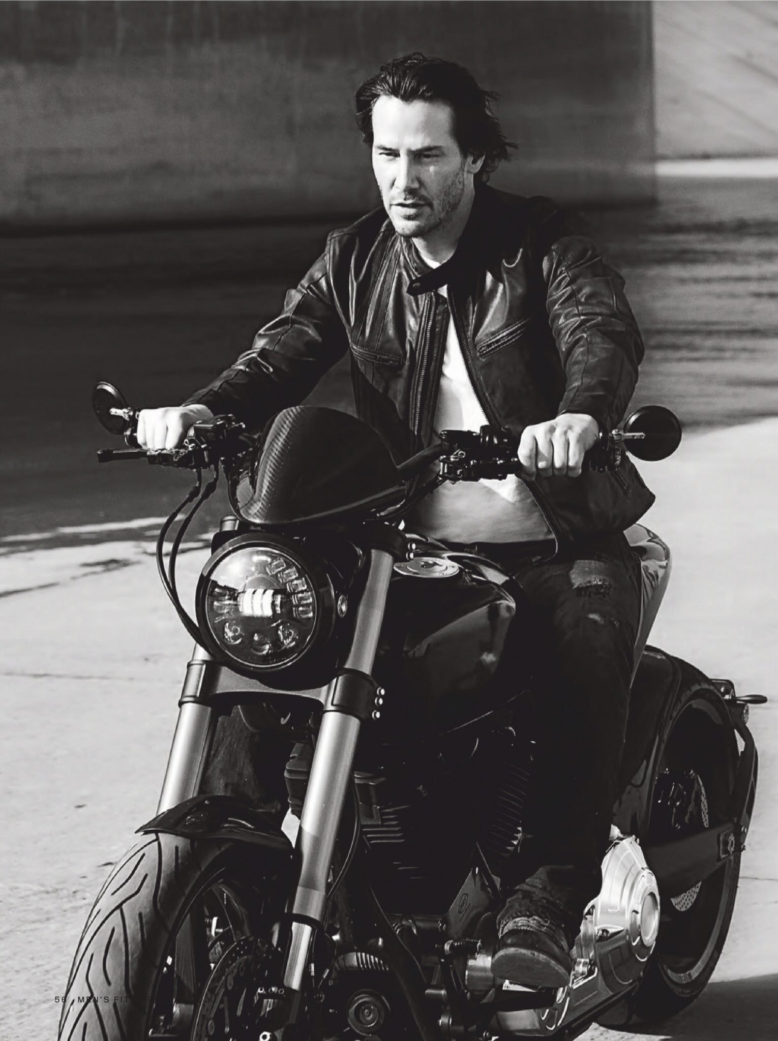 Keanu Reeves en Men's Fitness - No Es País Para Cinéfilos